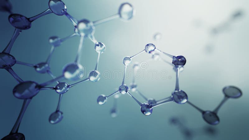 3d Illustration of Molecule Model. Science Background with Molecules ...