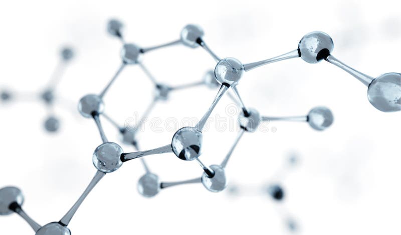 Science or Medical Background with Molecules and Atoms. Stock ...