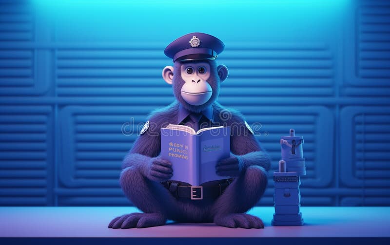 Police Monkey Stock Illustrations – 125 Police Monkey Stock ...