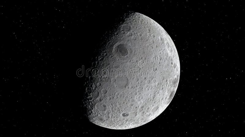 3d Illustration of the Moon. Elements of this Image Furnished by NASA ...