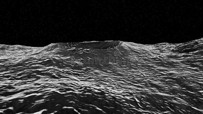 3D Illustration of Moon Surface Stock Illustration - Illustration of ...