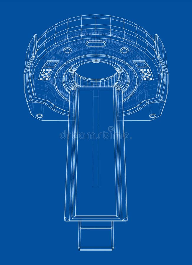 3d Illustration of a MRI Machine Stock Vector - Illustration of ...