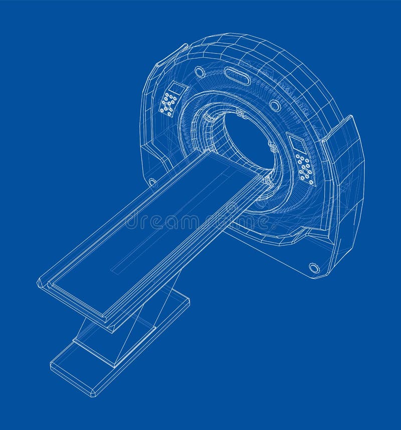 3d Illustration of a MRI Machine Stock Illustration - Illustration of ...