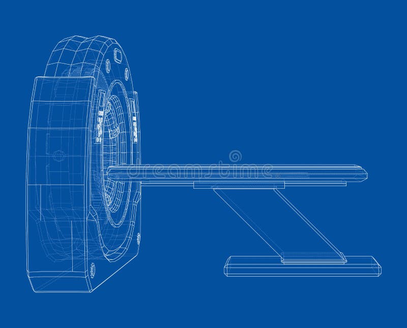 3d Illustration of a MRI Machine Stock Vector - Illustration of ...