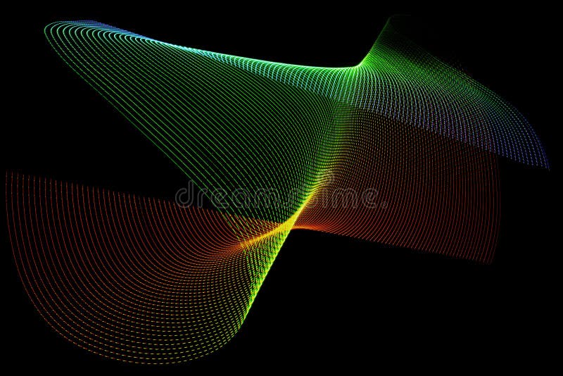 3D Illustration or Multicolor 3D Render. Abstract Colored Patterns on ...