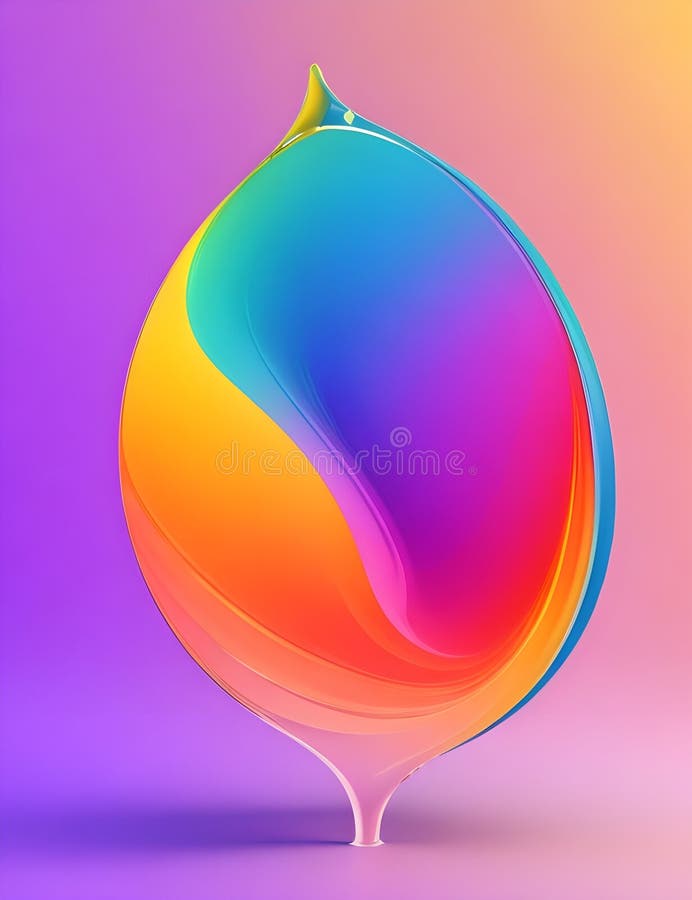 Set of Multicolored Water Drop. 3d Realistic Vector Illustration. All ...