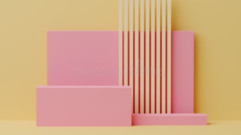 3D Illustration of Multiple Rectangles Forming an Abstract Background ...