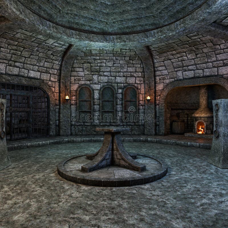3d-illustration of an Dungeon Jail for Background Usage Stock ...