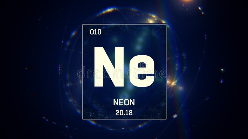 Neon Symbol On Periodic Table