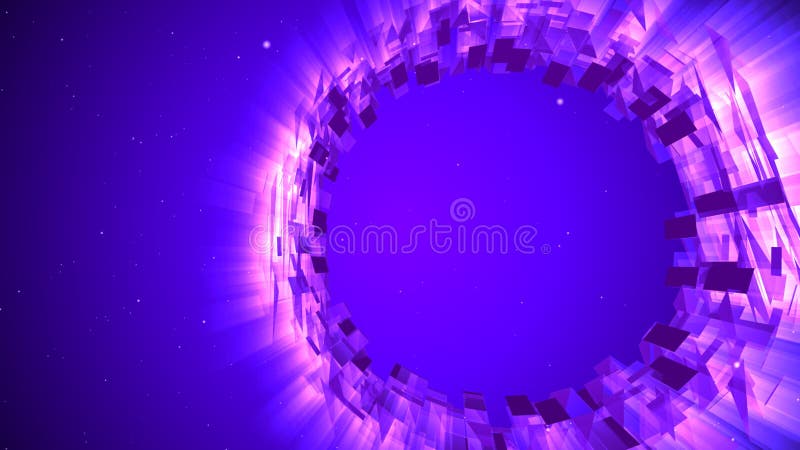 3D Illustration Neon Glow Object Stock Illustration - Illustration of ...