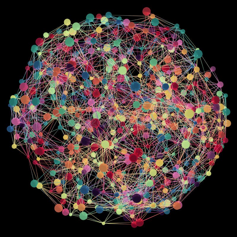 3D Illustration of Network Grid Globe Stock Illustration - Illustration ...