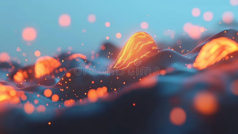 A 3D Illustration of a Neural Data Field Featuring Cyber Network Data ...