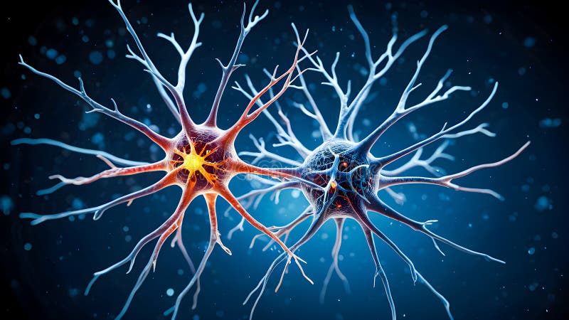 3D Illustration of a Neuron, Brain Stock Illustration - Illustration of ...