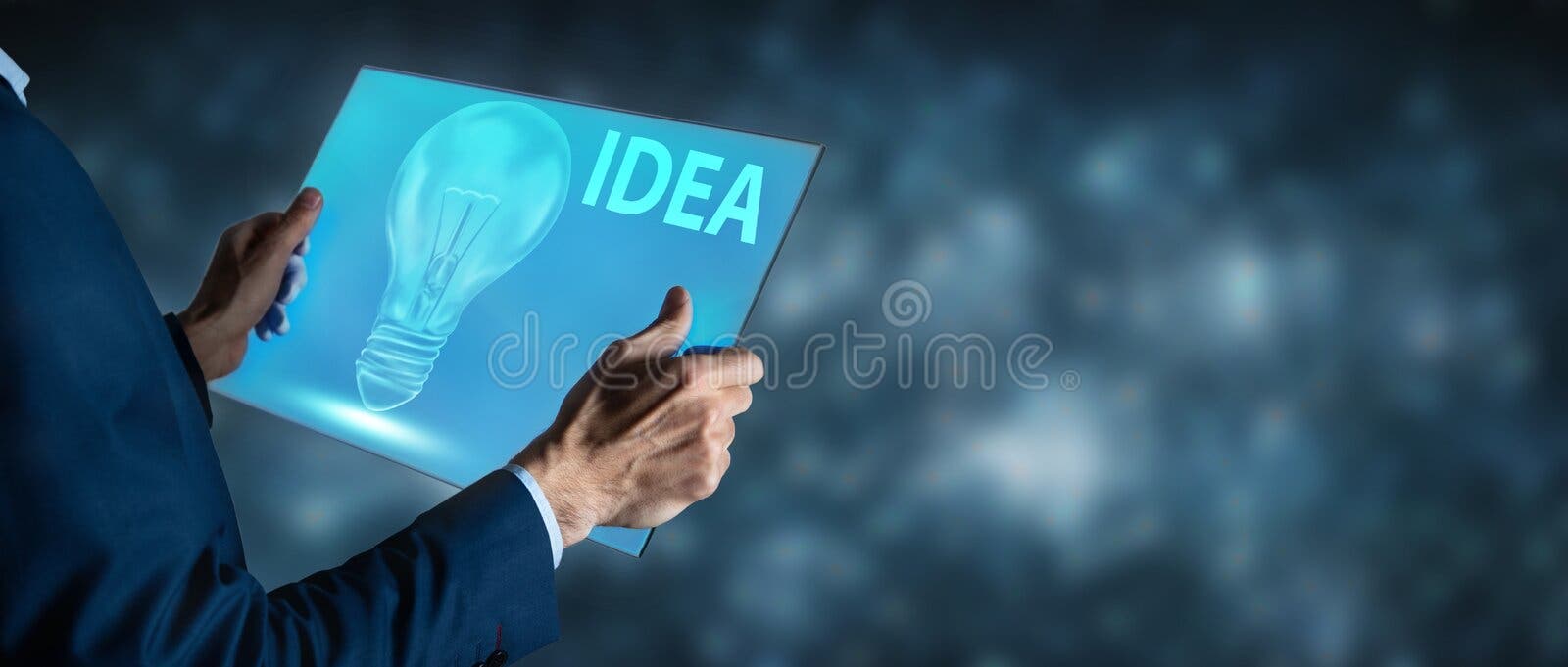 New Ideas with Innovative Technology Stock Image - Image of solution ...