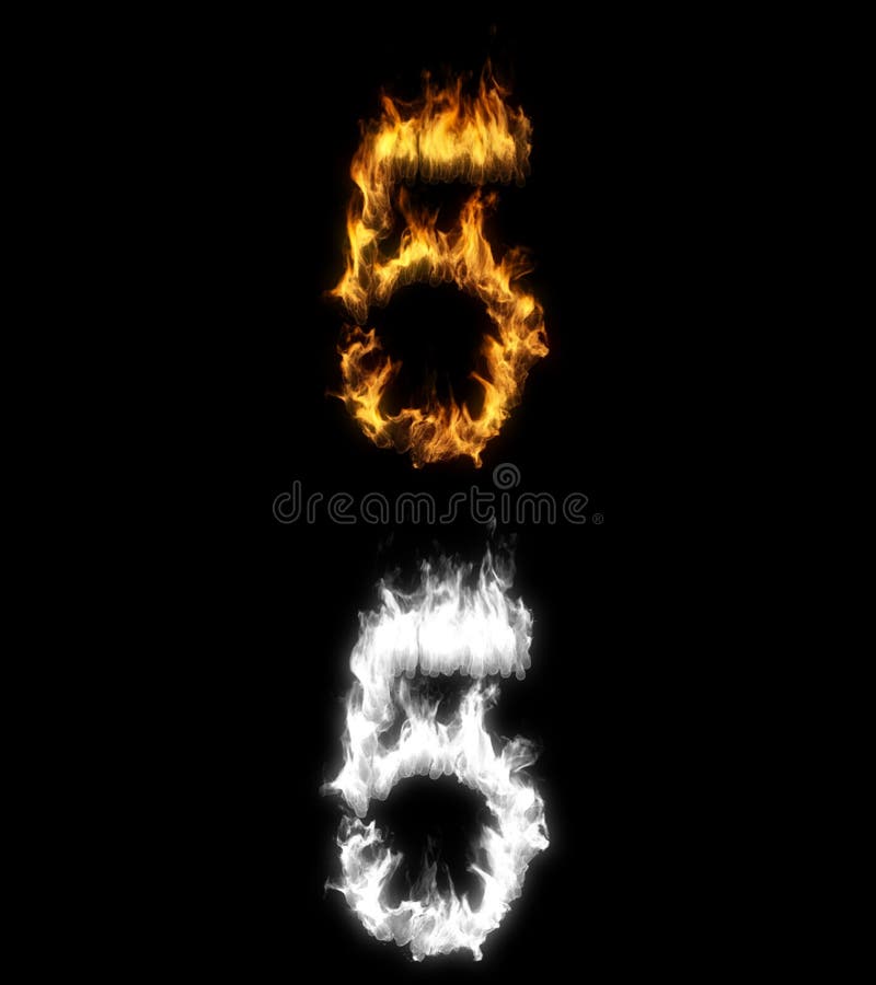 Number Six Fire Stock Illustrations – 422 Number Six Fire Stock ...