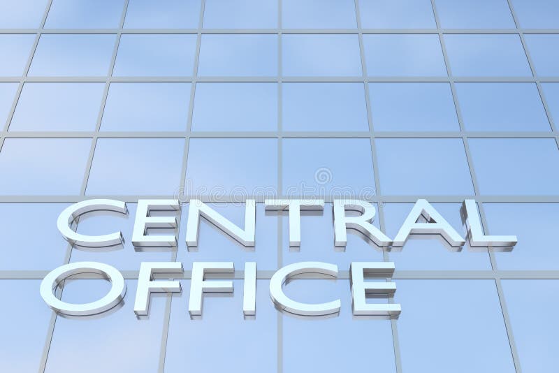 CENTRAL OFFICE concept stock illustration. Illustration of modern ...