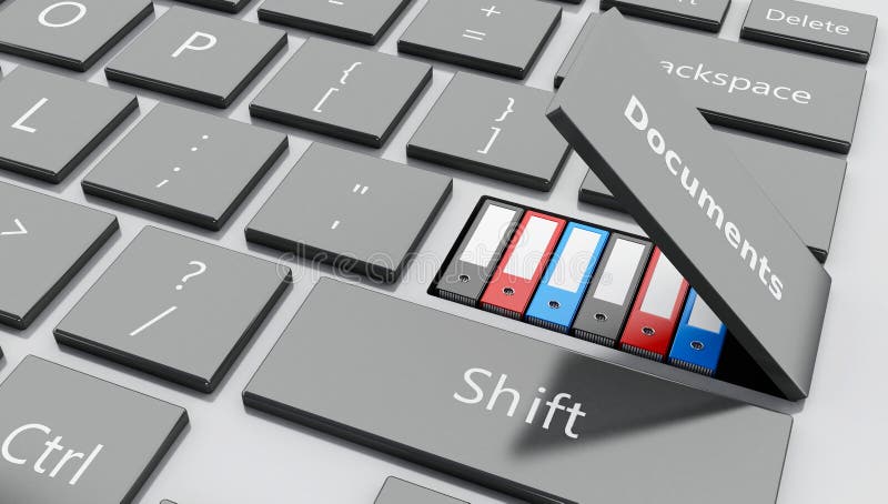 Documents button stock illustration. Illustration of website - 94446436