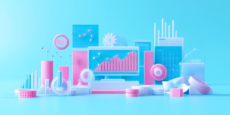 3D Illustration of Operations and Management Highlighting Workflow and ...