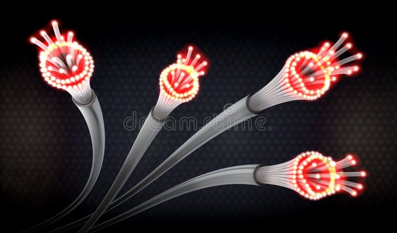 Optical Light Guide Cable for Fiber-optic Communication Stock ...