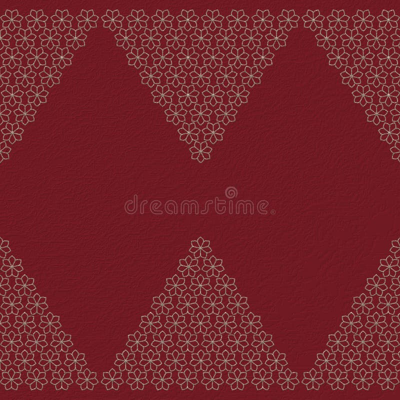 3D Illustration. Oriental Pattern on a Red Background. Arabesque Stock ...
