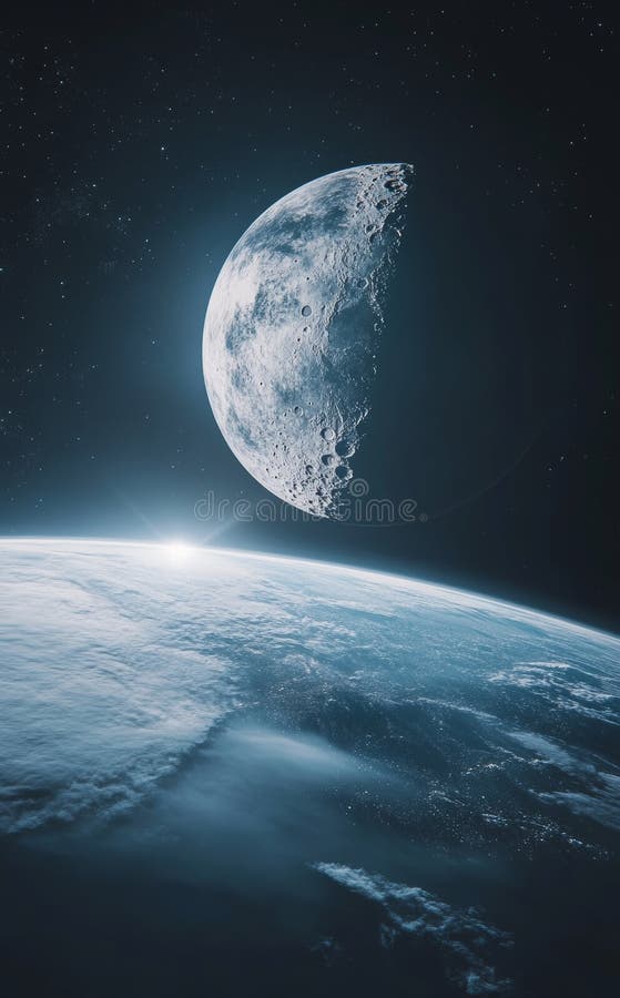 This is a 3D Illustration of Our Planet Earth in 5K Vertical Format ...