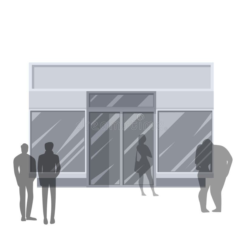 Silhouettes Retail Store Stock Illustrations – 635 Silhouettes Retail ...