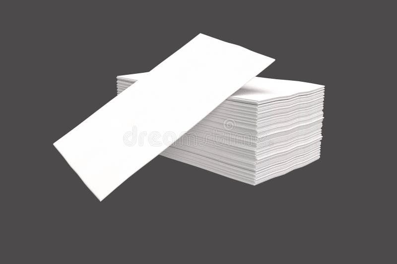 3D Illustration: Paper Stack with One Paper beside Stock Vector ...