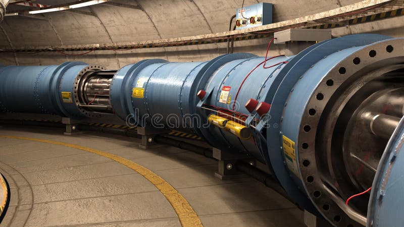 3D-illustration of a Particle Accelerator Stock Illustration ...