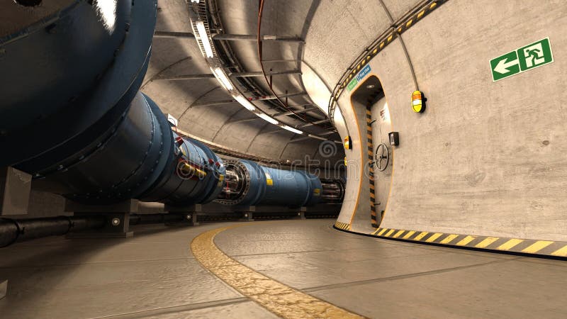 3D-illustration of a Particle Accelerator Stock Illustration ...
