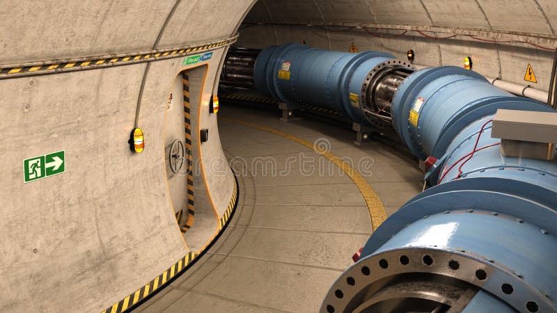 3D-illustration of a Particle Accelerator Stock Illustration ...