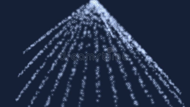 3d Illustration Of Particle Shape Inside A Studio Stock Illustration ...