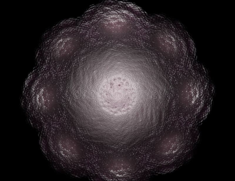3D Illustration Particles of Abstract Fractal Forms on the Subject of ...