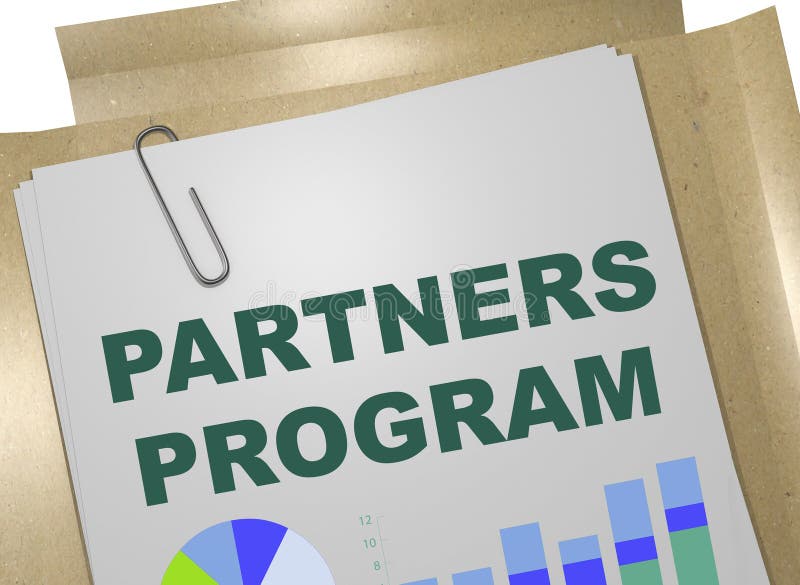 PARTNERS PROGRAM concept stock illustration. Illustration of networking ...