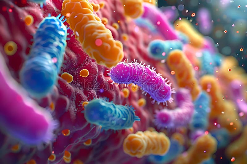 3d Illustration of Pathogenic Bacteria. Bacteria in Human Body Stock ...