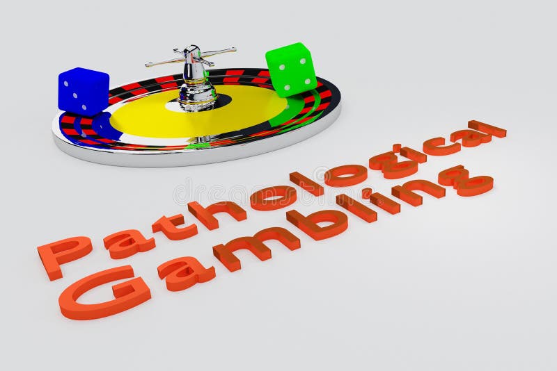 Pathological Gambling Concept Stock Illustration - Illustration of ...