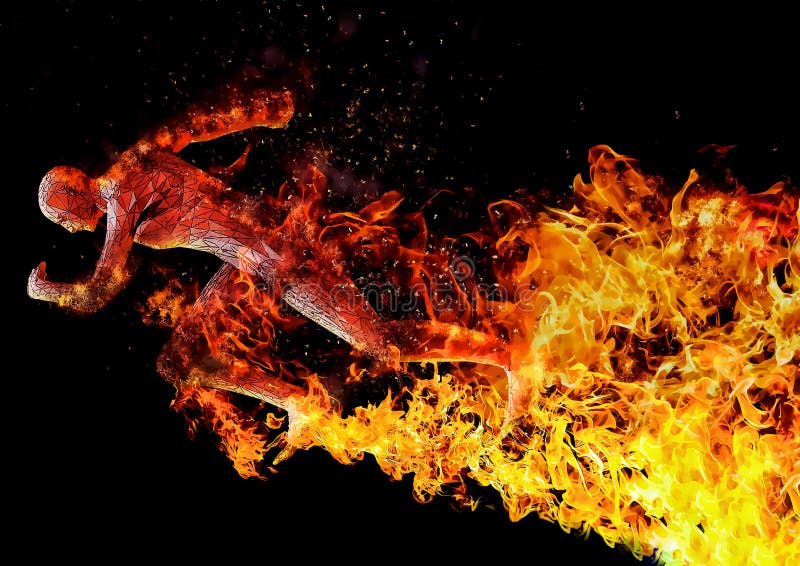 3d Illustration of People Competing Stock Illustration - Illustration ...