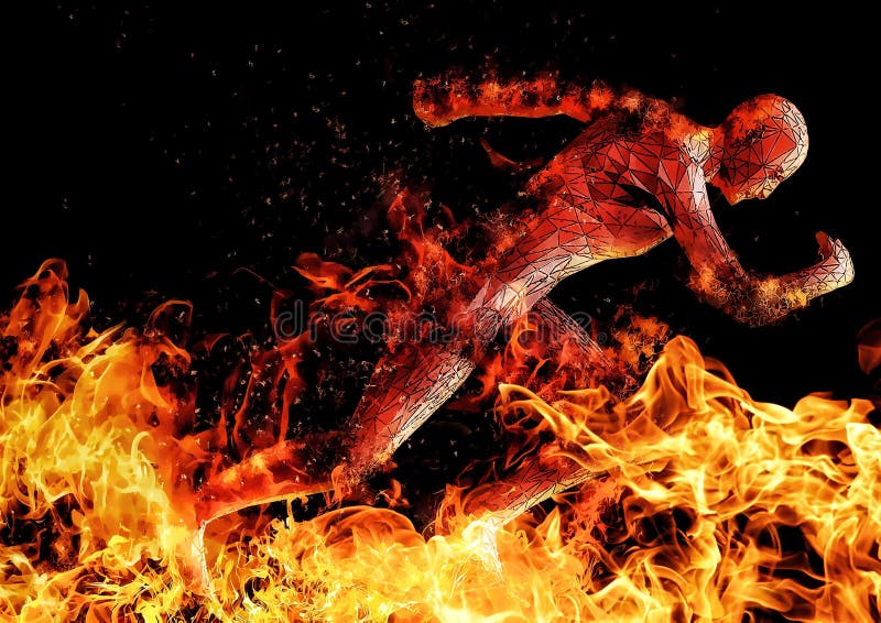 Runner Flames Stock Illustrations – 70 Runner Flames Stock ...