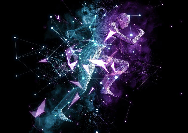 3d Illustration of People Competing Stock Illustration - Illustration ...