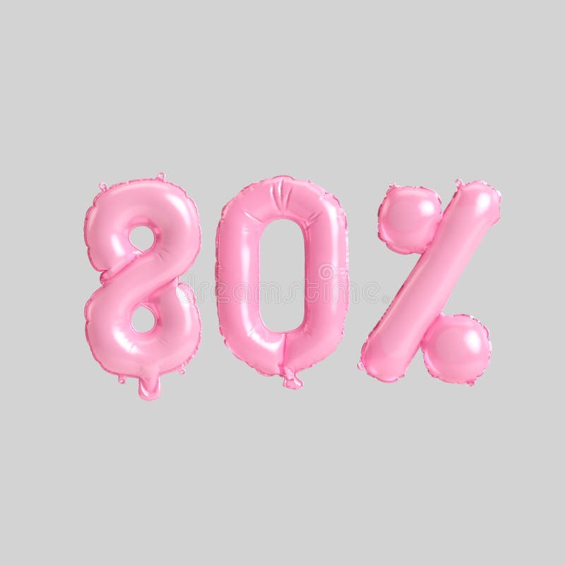 3 Percent Pink Sign stock illustration. Illustration of cheap - 119615948