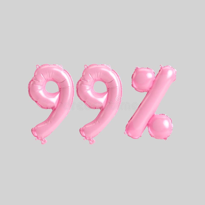 3 Percent Pink Sign stock illustration. Illustration of cheap - 119615948