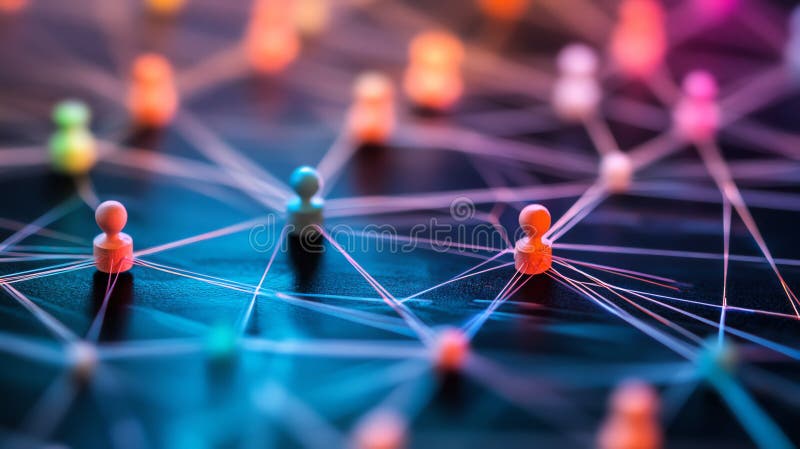 3D Illustration of a Person Connecting Cables To a Network, Symbolizing ...