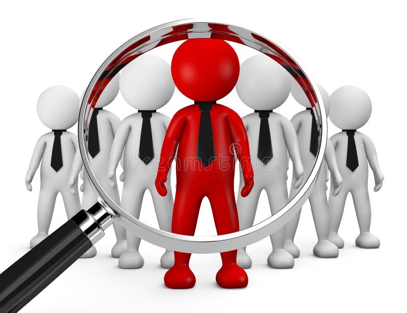 3d Illustration Personal Choice in the Company Stock Illustration ...