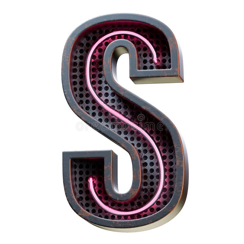 3D Illustration of Pink Neon Light Alphabet Character Capital Letter B ... 3D Illustration of Pink Neon Light Alphabet Character Capital Letter B ...