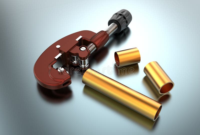 3d Illustration of Pipe Cutter Stock Illustration - Illustration of ...