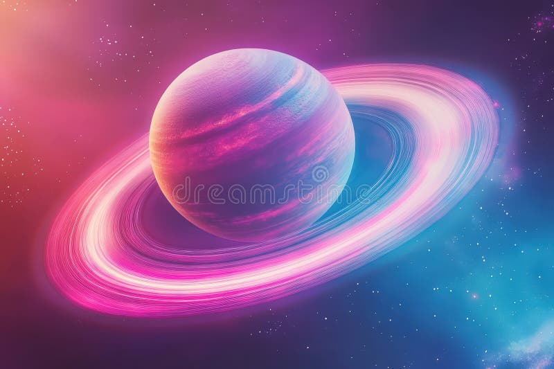 3D Illustration of Planets in Deep Space. High Quality Digital Space ...