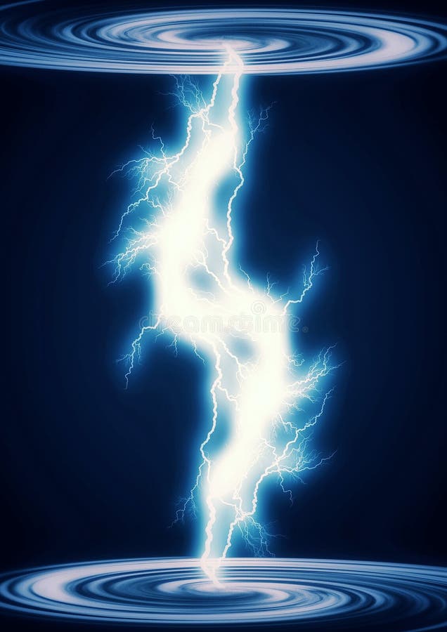 3d Illustration of Plasma Rays Generated from Cloud Vortex Stock ...