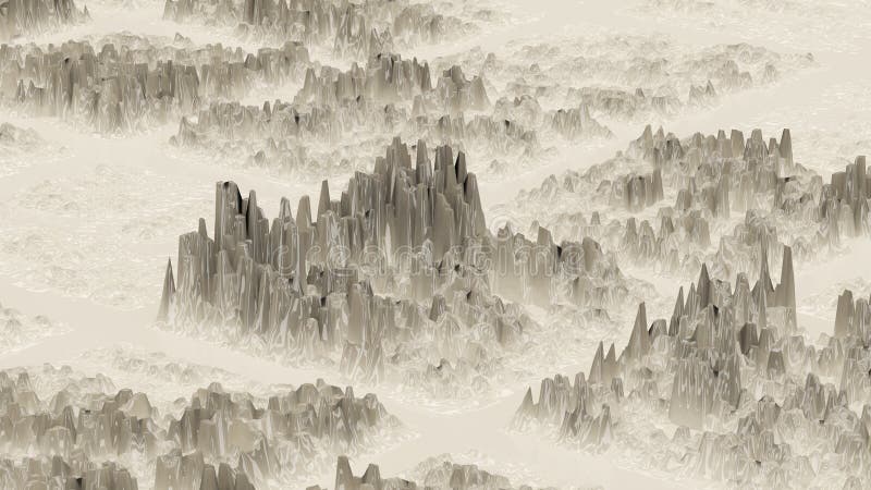 3D Illustration of Poly Relief Surface Structure Stock Illustration ...