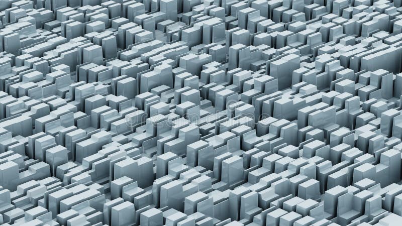 3D Illustration of Poly Relief Surface Structure. Stock Illustration ...