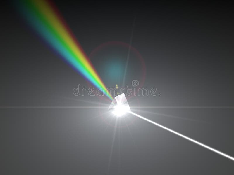 Refraction of Light Rays Prism Color Icon Vector Illustration Stock ...