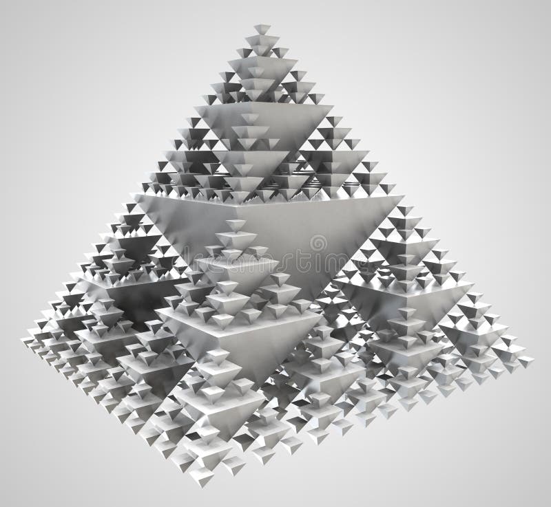 3D Illustration of Pyramid Object Stock Illustration - Illustration of ...